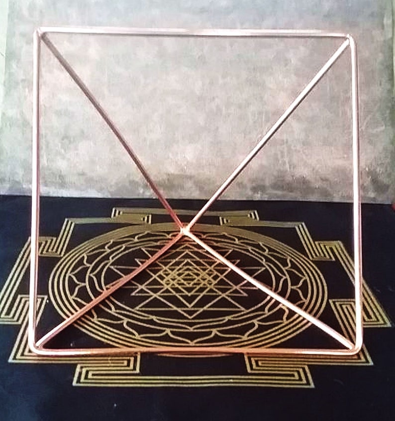 Copper PYRAMID 8.5 Inch Solid Copper Pyramid With Sri Yantra - Etsy