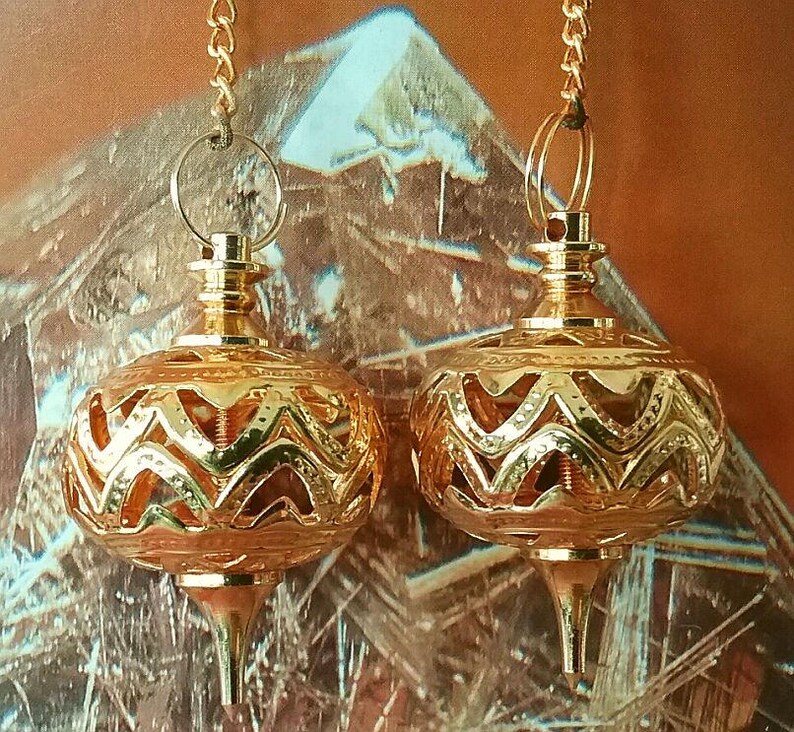 COPPER SILVER GOLD Dowsing Pendulums Antique Filigree - Etsy