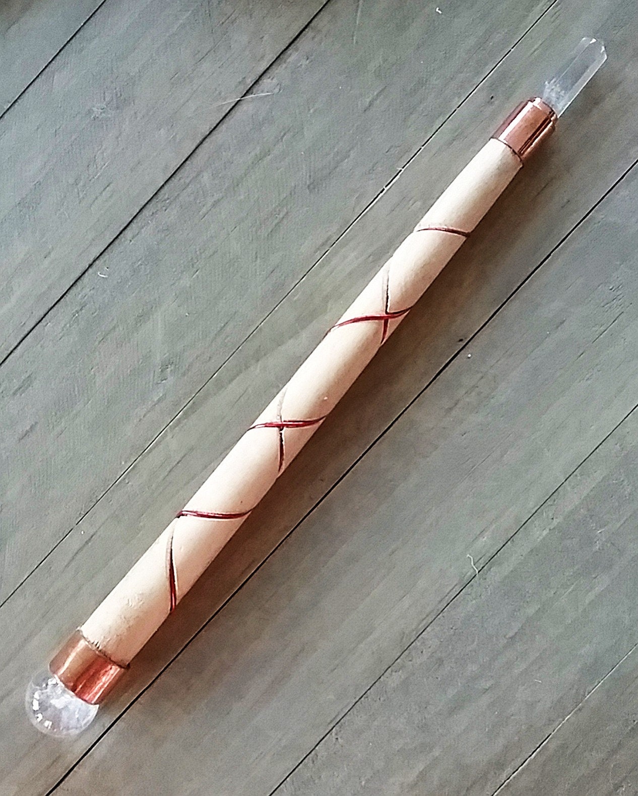 WOOD WAND Wooden Wand BEECH Wood Wand With Copper and | Etsy