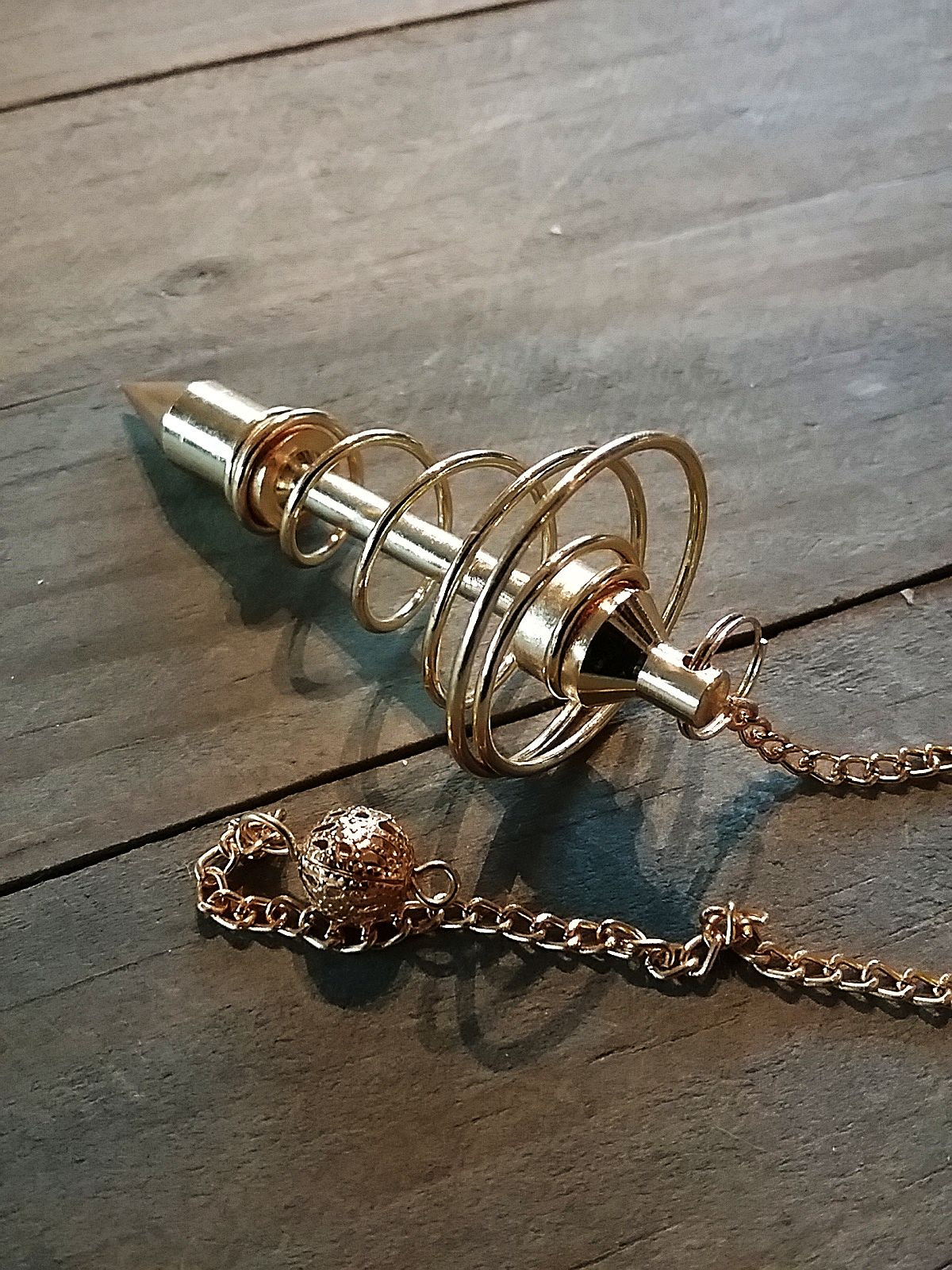 HUGE BRASS Pendulum Unique Vortex Coil Sacred Geometry - Etsy