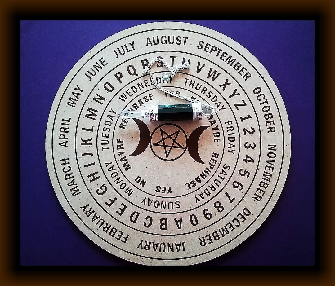 Wood Dowsing Board, Professional Dowsing Kit, 8 Inch Dowsing Board and ...