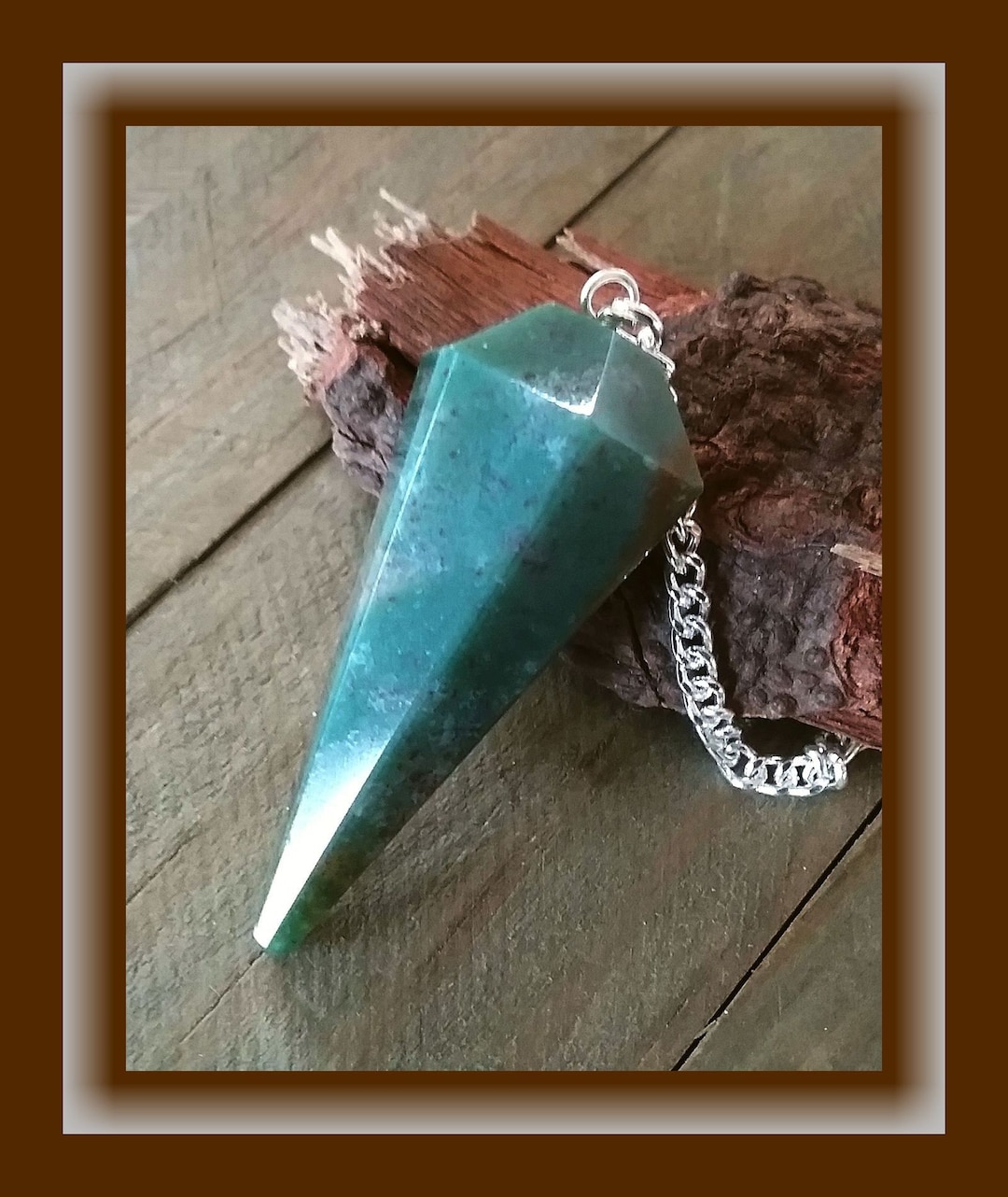 BLOODSTONE Pendulum, 2 Solid Bloodstone Crystal Dowsing Pendulums ...