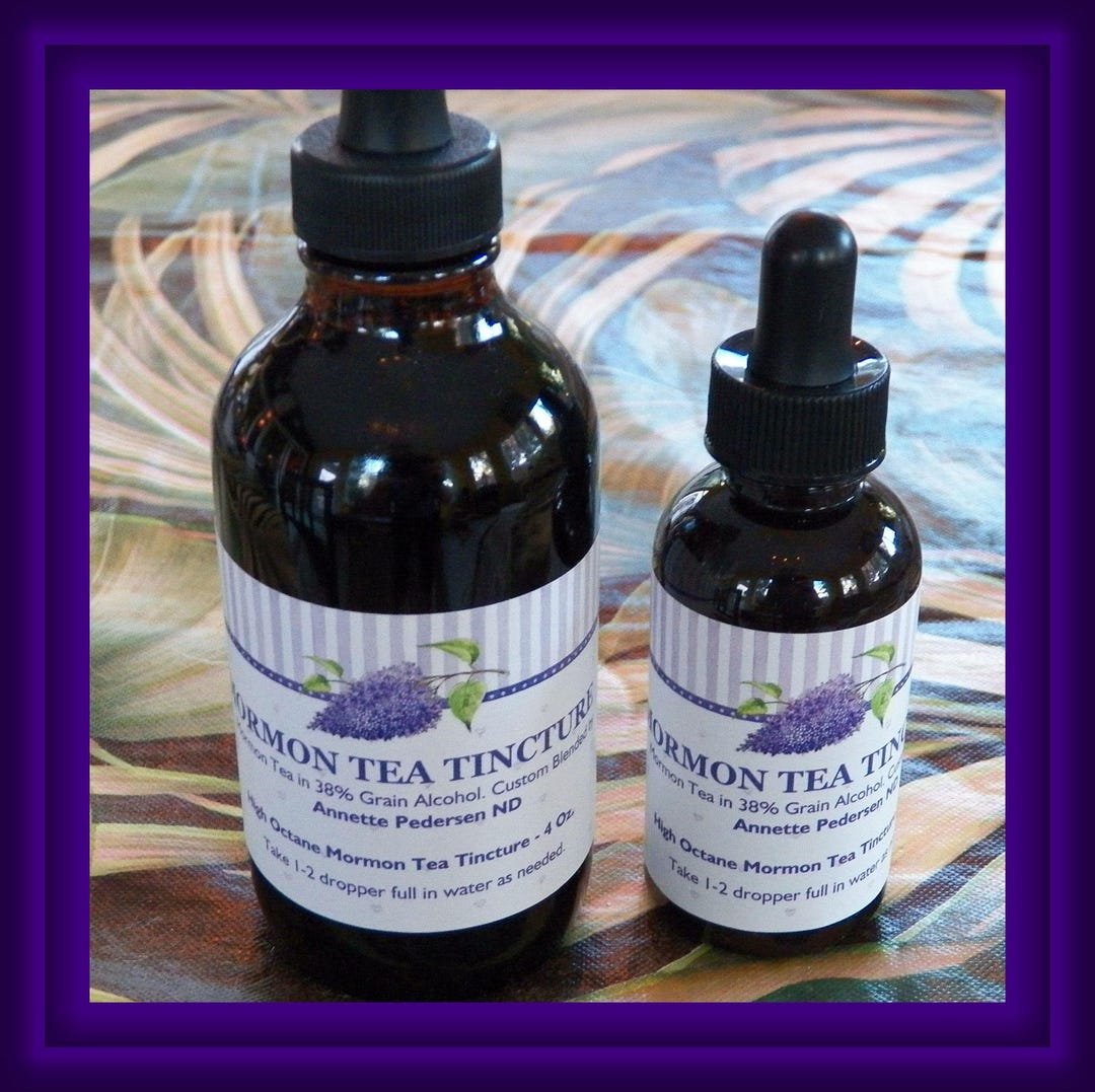 ORGANIC MORMON Tea Tincture Concentrate, Energy, Adrenal Support ...
