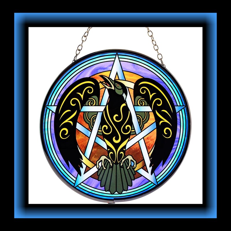 Stained Glass Raven - Etsy