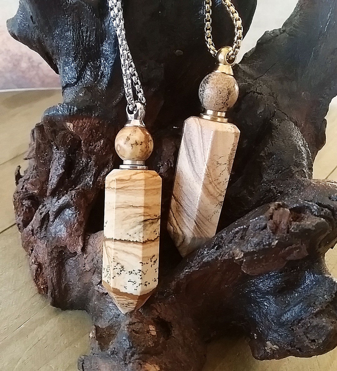 Crystal Urn Necklace, Cremation Jewelry,mexican Lace Agate Crystal ...