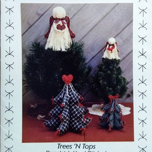 Trees 'n Tops Pattern for Fabric Trees & Tree Top Angels - Etsy
