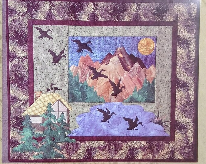 Ruffled Feathers Pattern for a Wilderness Wall Hanging Quilt Designed ...