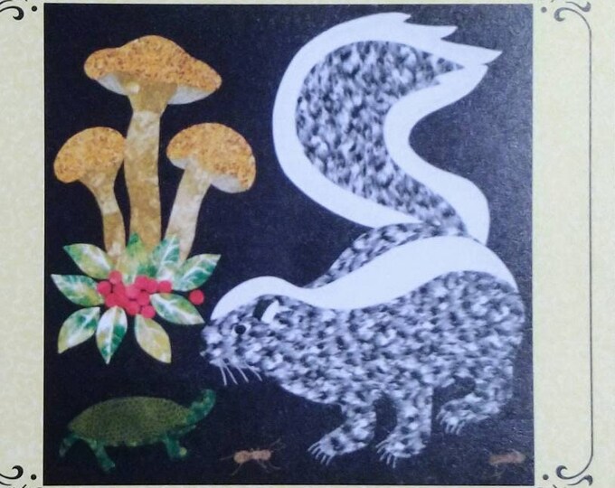 Skunk Quilt Block Pattern From the Woodland Creatures Collector Series ...