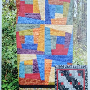Kwik Scrappy Log Cabin Pattern for Quilts in 5 Sizes Designed by Karie ...