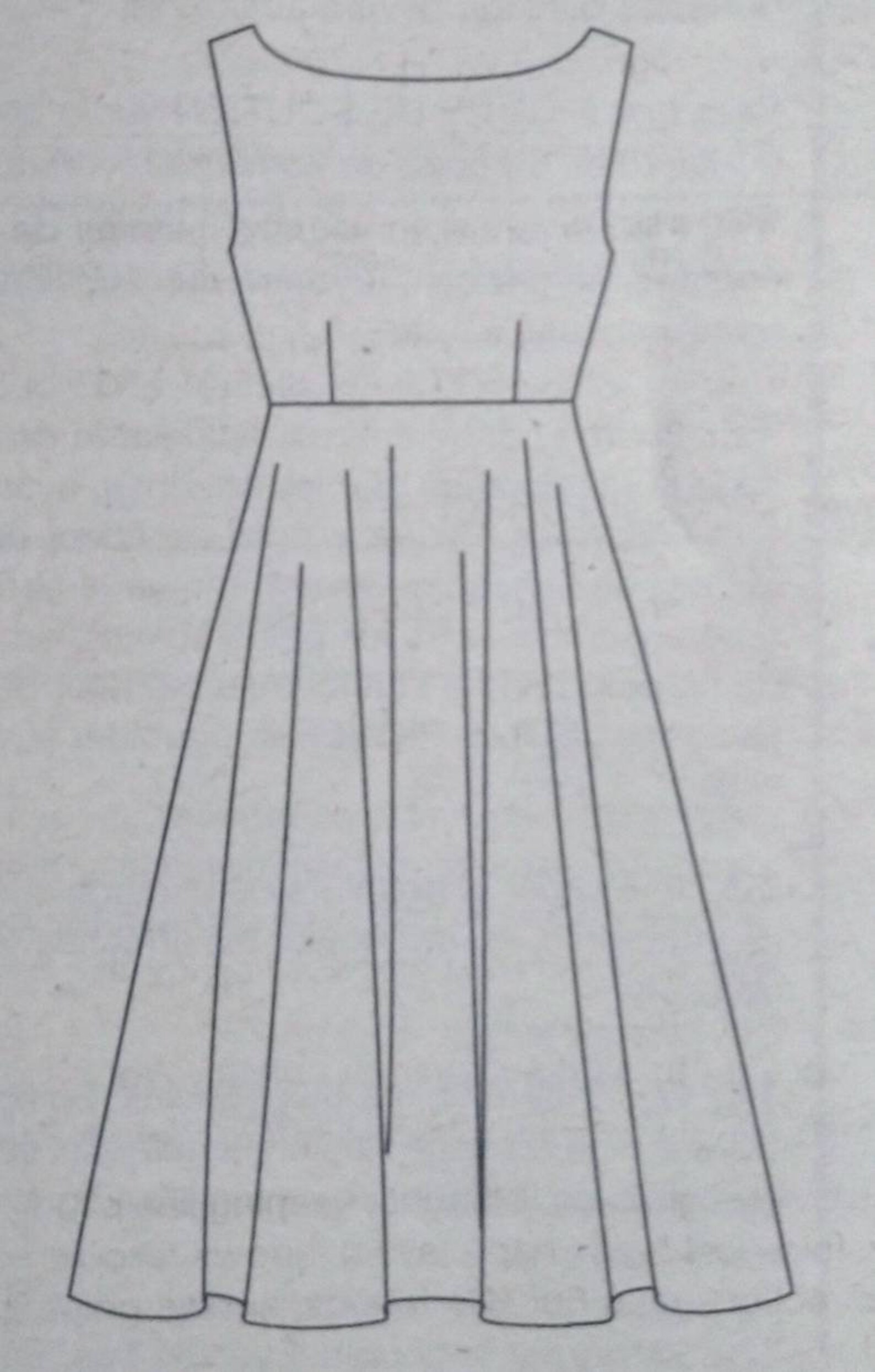 Formal Fit & Flare Dress Pattern Sleeveless With Open Back - Etsy