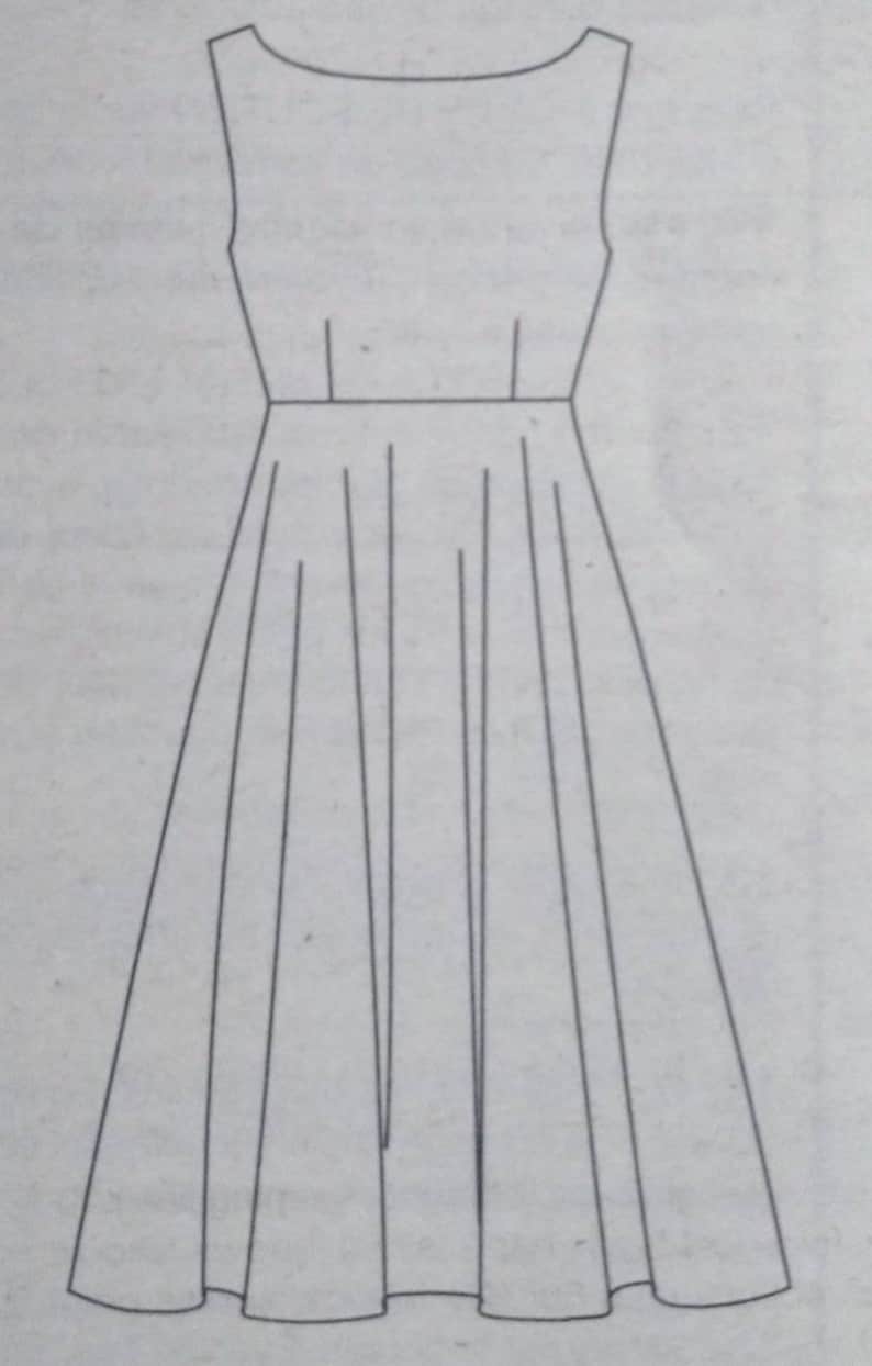 Formal Fit & Flare Dress Pattern Sleeveless With Open Back - Etsy