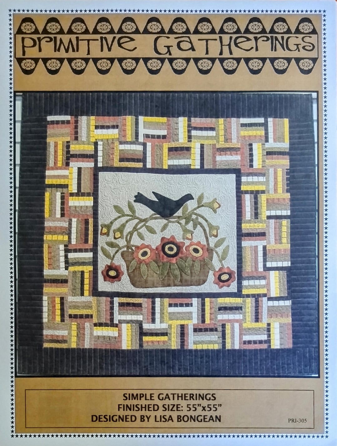 Simple Gatherings Pattern for a Wall Hanging Quilt Designed by Lisa ...