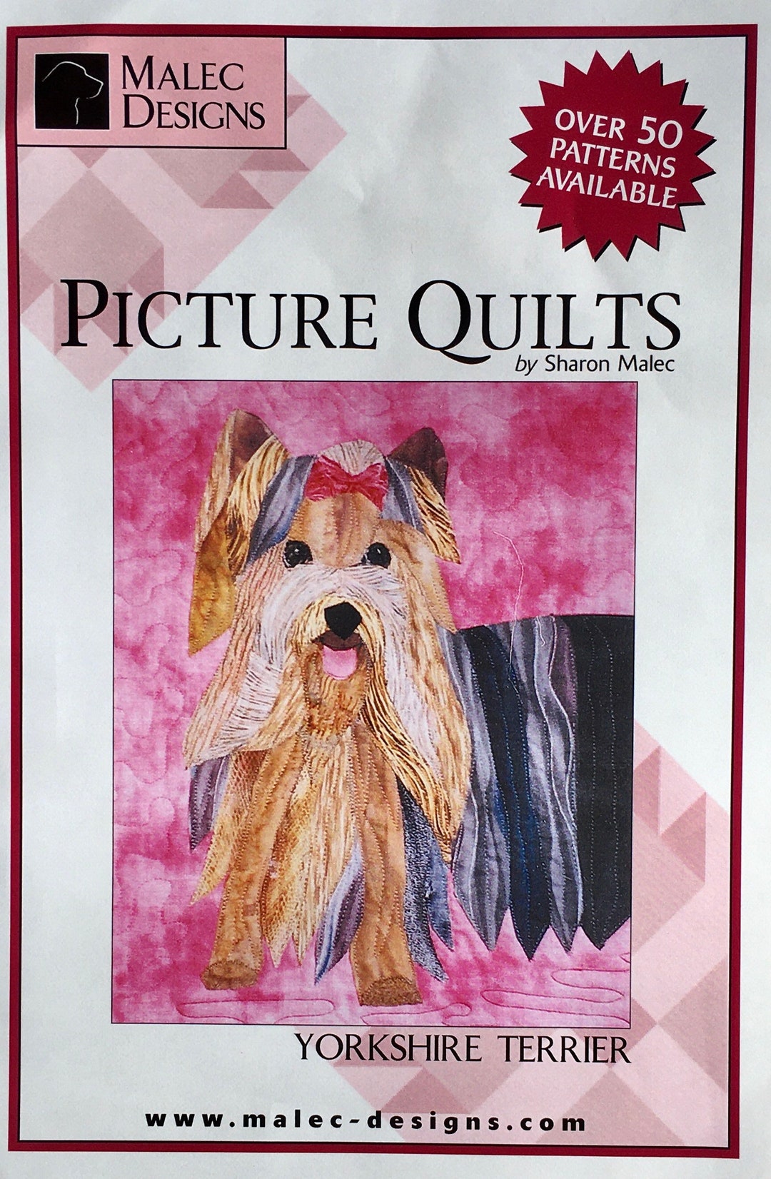 Yorkshire Terrier Pattern for a Picture Quilt Designed by Sharon Malec ...