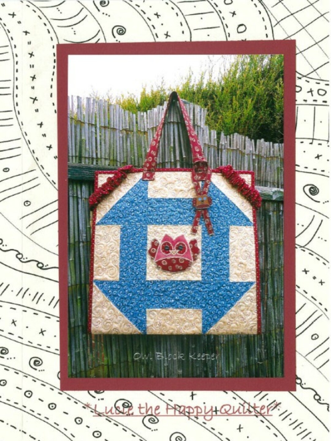 Owl Block Keeper Pattern for a Portable Quilt Block Holder Designed by ...