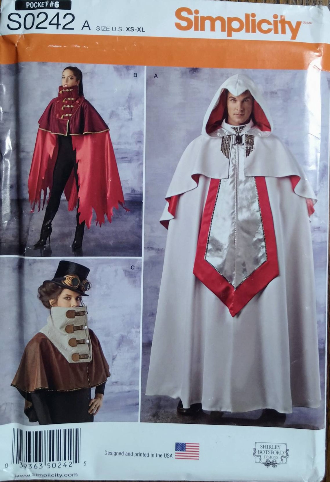 Steampunk Cape Costumes Pattern 3 Styles in Misses' & - Etsy