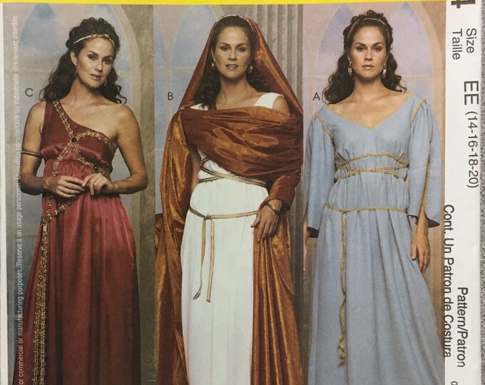 Greek and Roman Costumes Pattern Gowns With Sleeve | Etsy