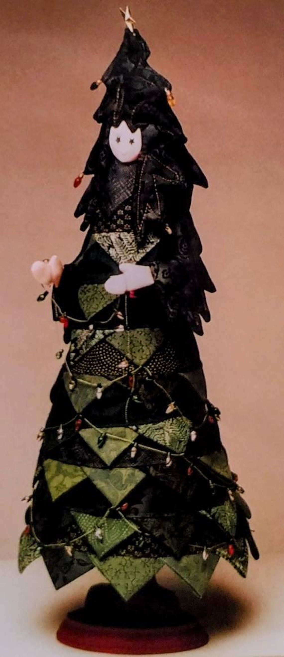 Oh Tannenbaum Pattern for a 23" Embellished Cloth Christmas Tree Doll ...
