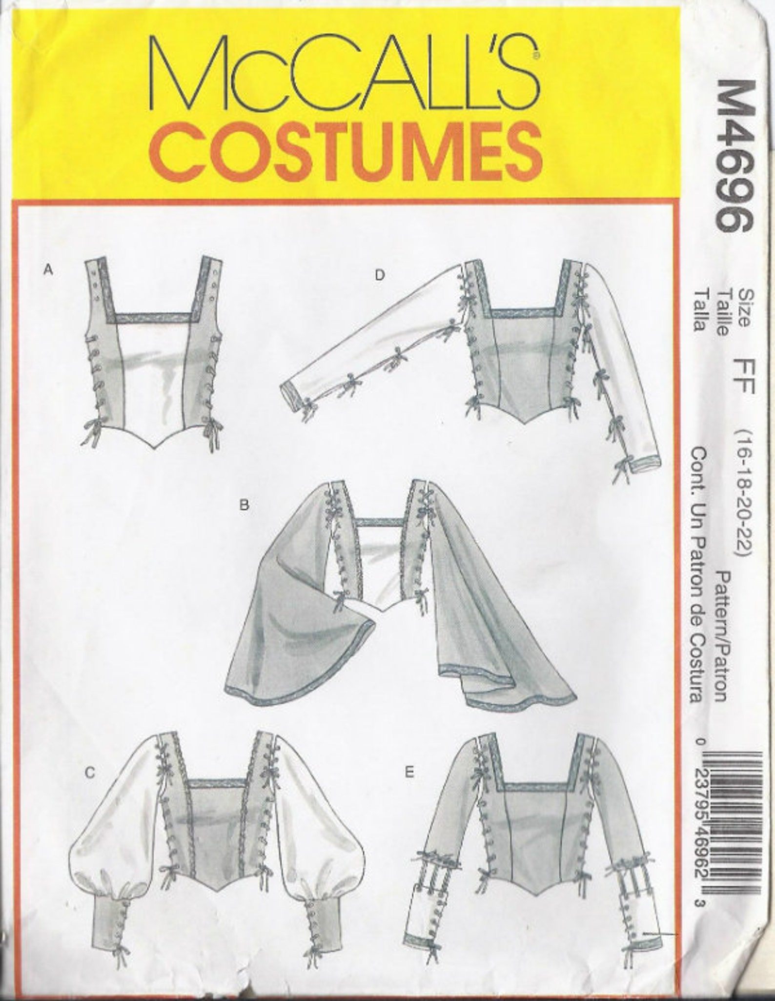 Renaissance Tops Pattern With Side Lacing Closures Square | Etsy