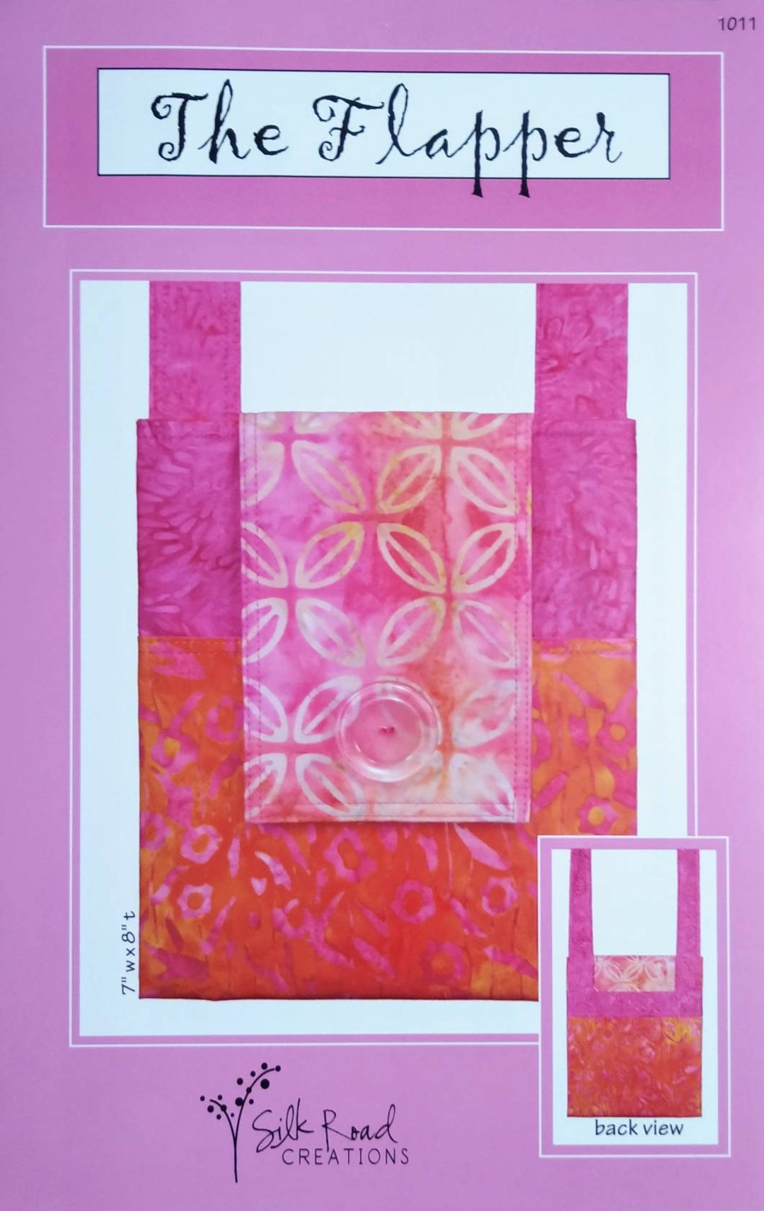 Flapper Bag Pattern for a Fat Quarter Friendly Shoulder Bag From Silk ...