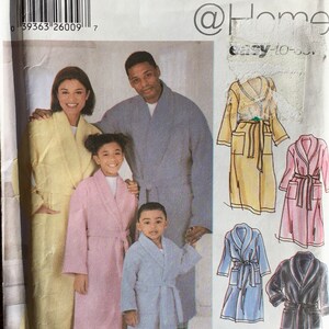 Family Robes Pattern With Waist Tie in Adults, Teens and Childrens ...