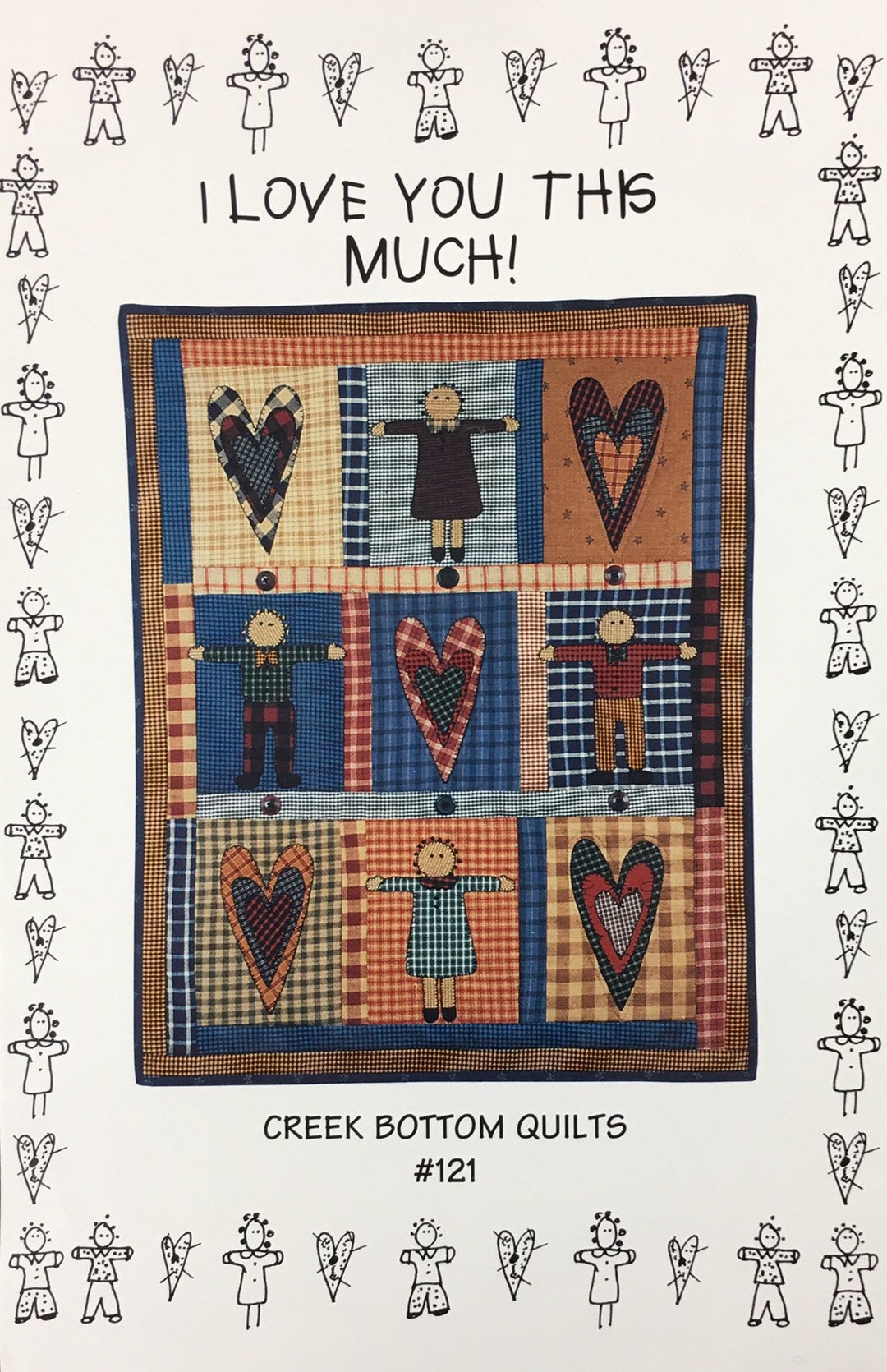I Love You This Much Pattern for an Appliquéd Wall Hanging Quilt From ...