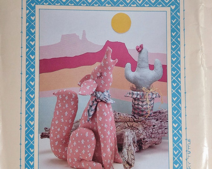 Canyon Coyote Pattern for a Stuffed Coyote & Stuffed Saguaro Cactus ...