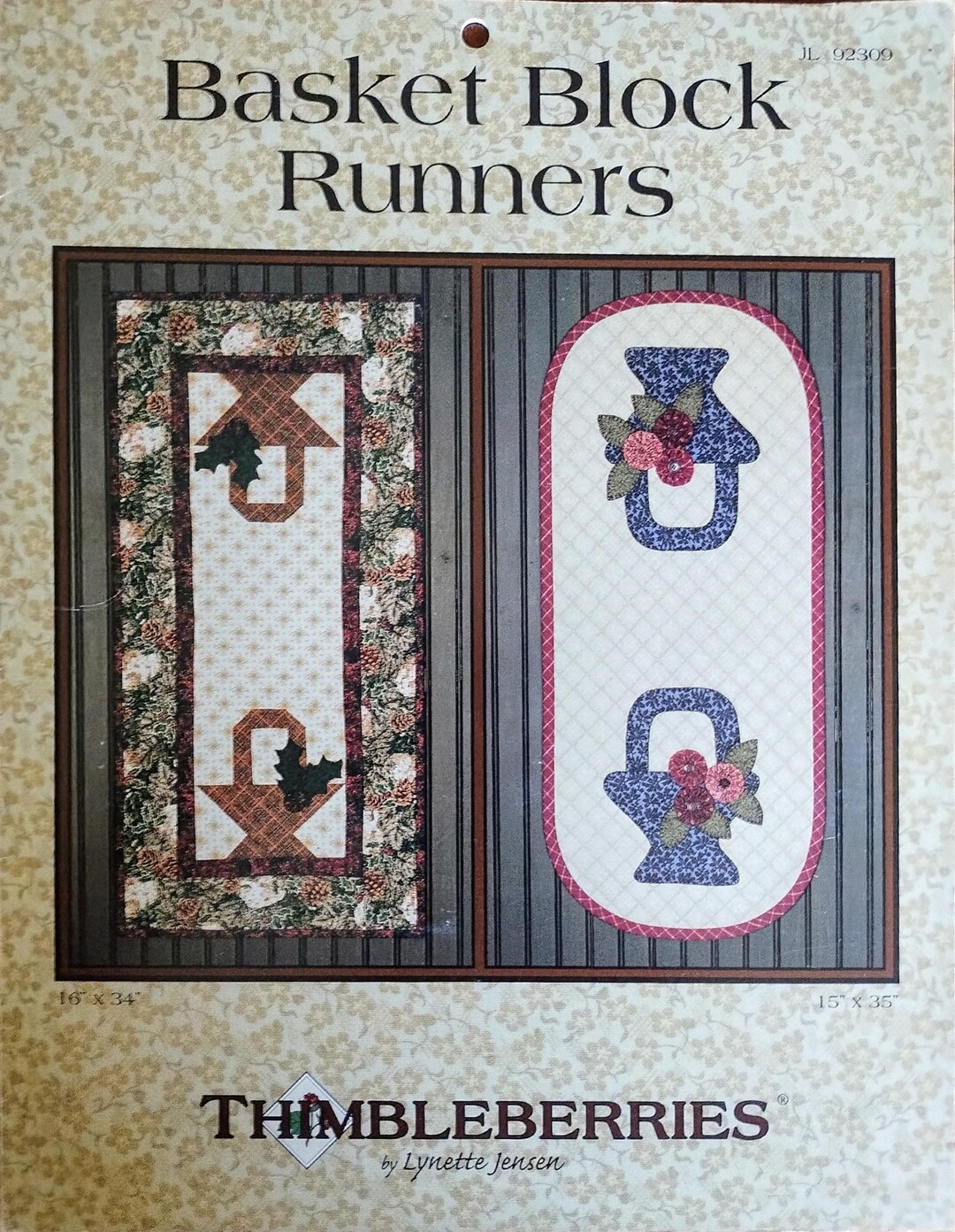 Basket Block Runners Pattern for Seasonal Table Runners in 2 Shapes ...