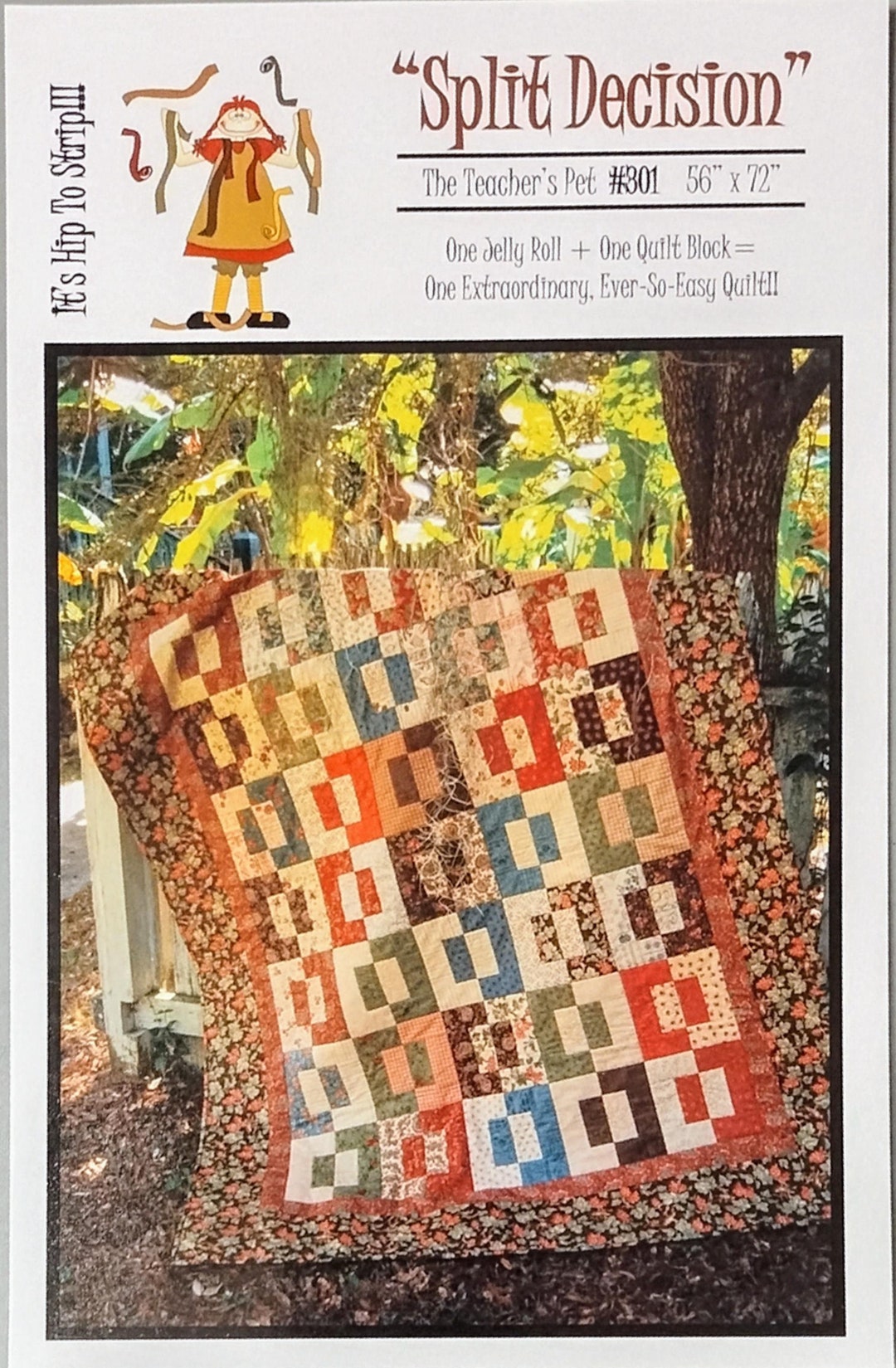 Split Decision Pattern for an Easy Jelly Roll Friendly Quilt Designed ...