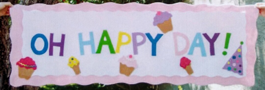 Oh Happy Day! Pattern for Cupcake Chair Covers, Party Banner and Table ...
