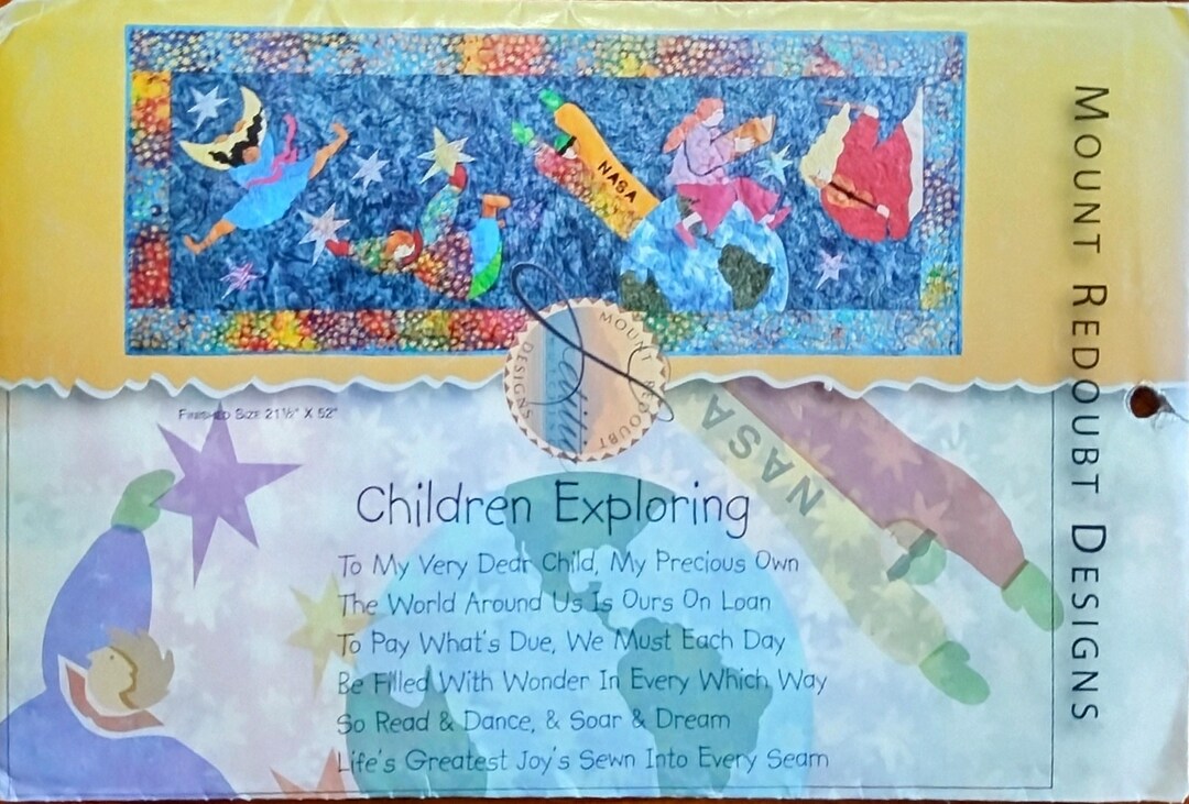 Children Exploring Pattern for a Wall Hanging Quilt Designed by Letitia ...