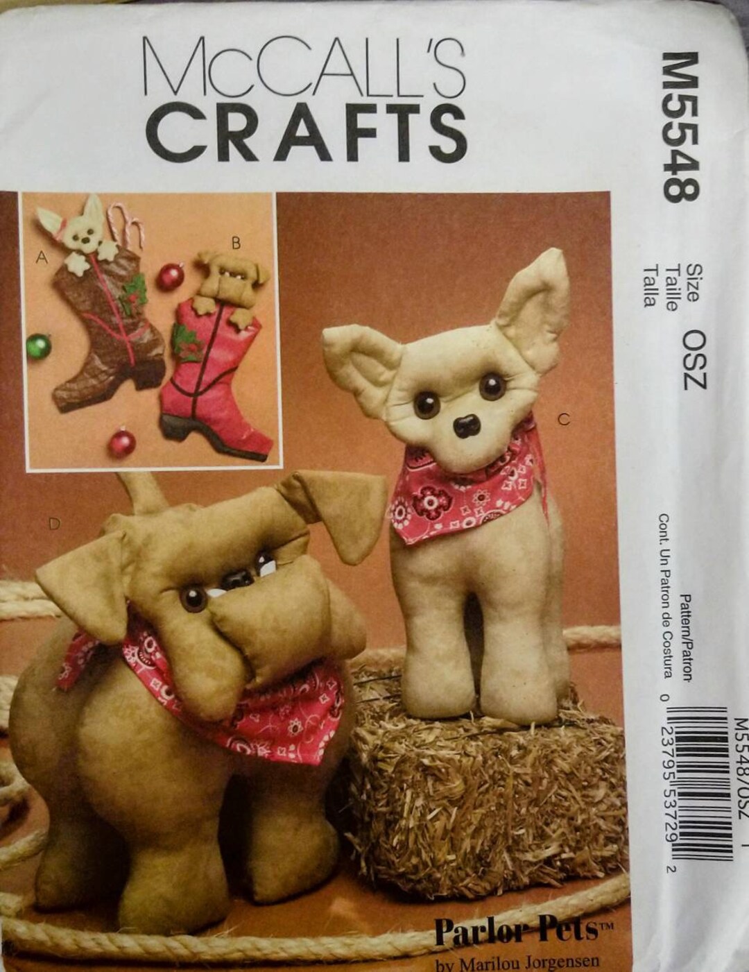 Stuffed Dogs Pattern and Stockings - Chihuahua & Bulldog Designed by ...