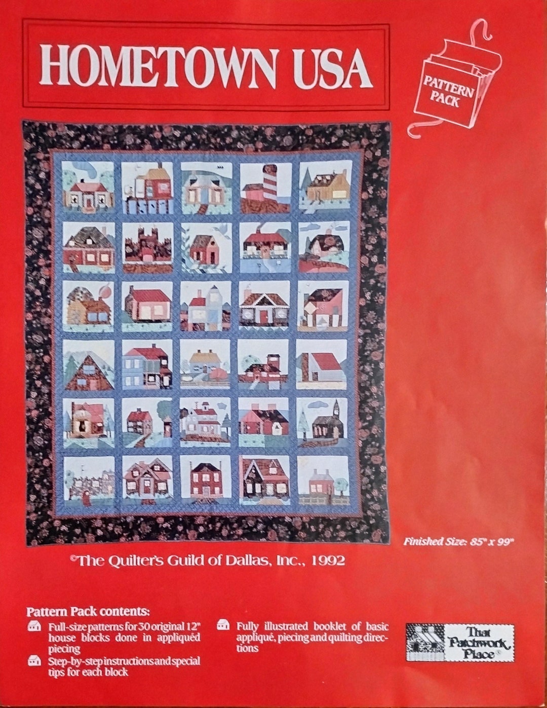 Hometown USA Quilt Pattern Pack: a 30 House Block Series Designed by ...