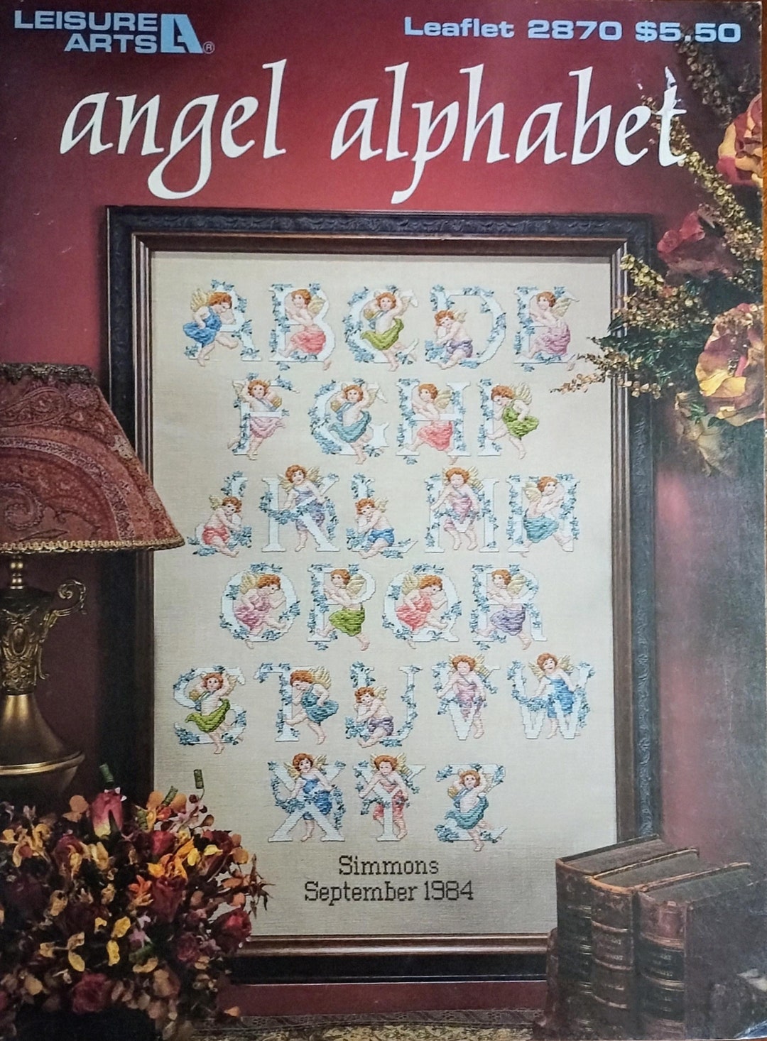 Angel Alphabet Cross Stitch Pattern Booklet With Angel Alphabet Letters ...