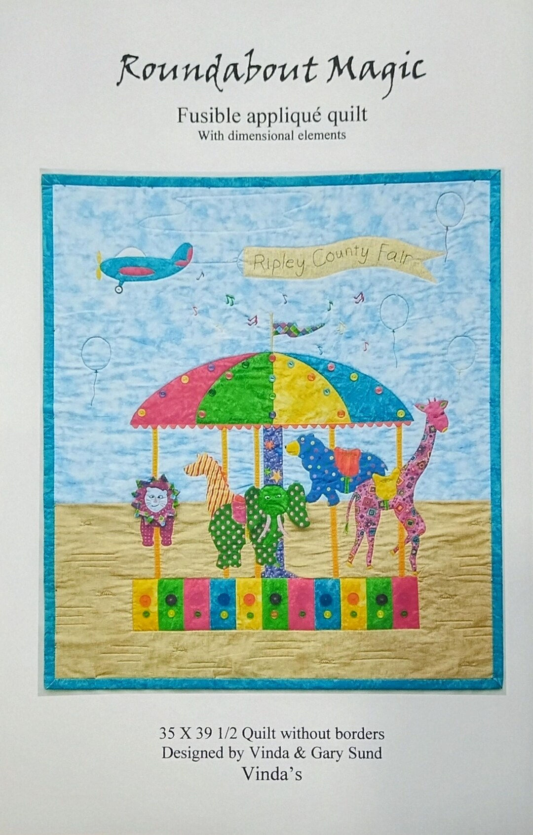 Roundabout Magic Pattern for a Carousel Quilt With Dimensional Elements ...