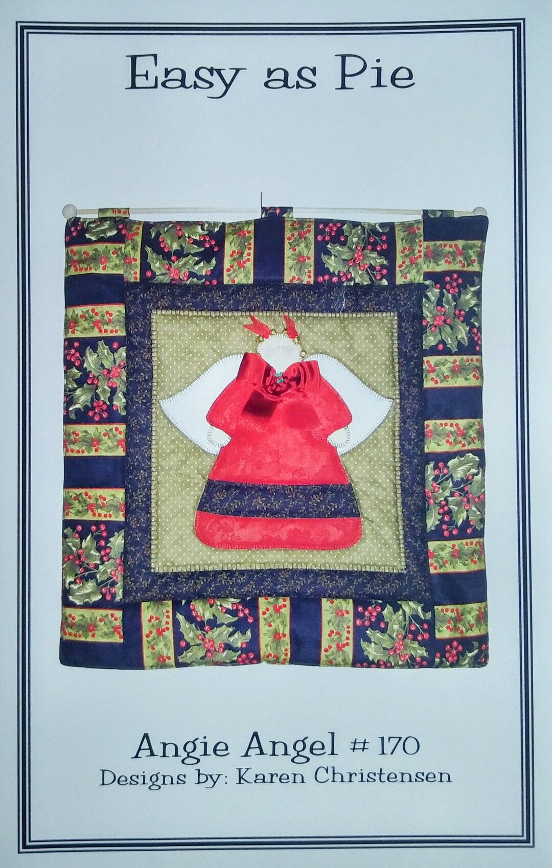 Angie Angel Pattern for an Appliqued Wall Hanging Quilt Designed by ...