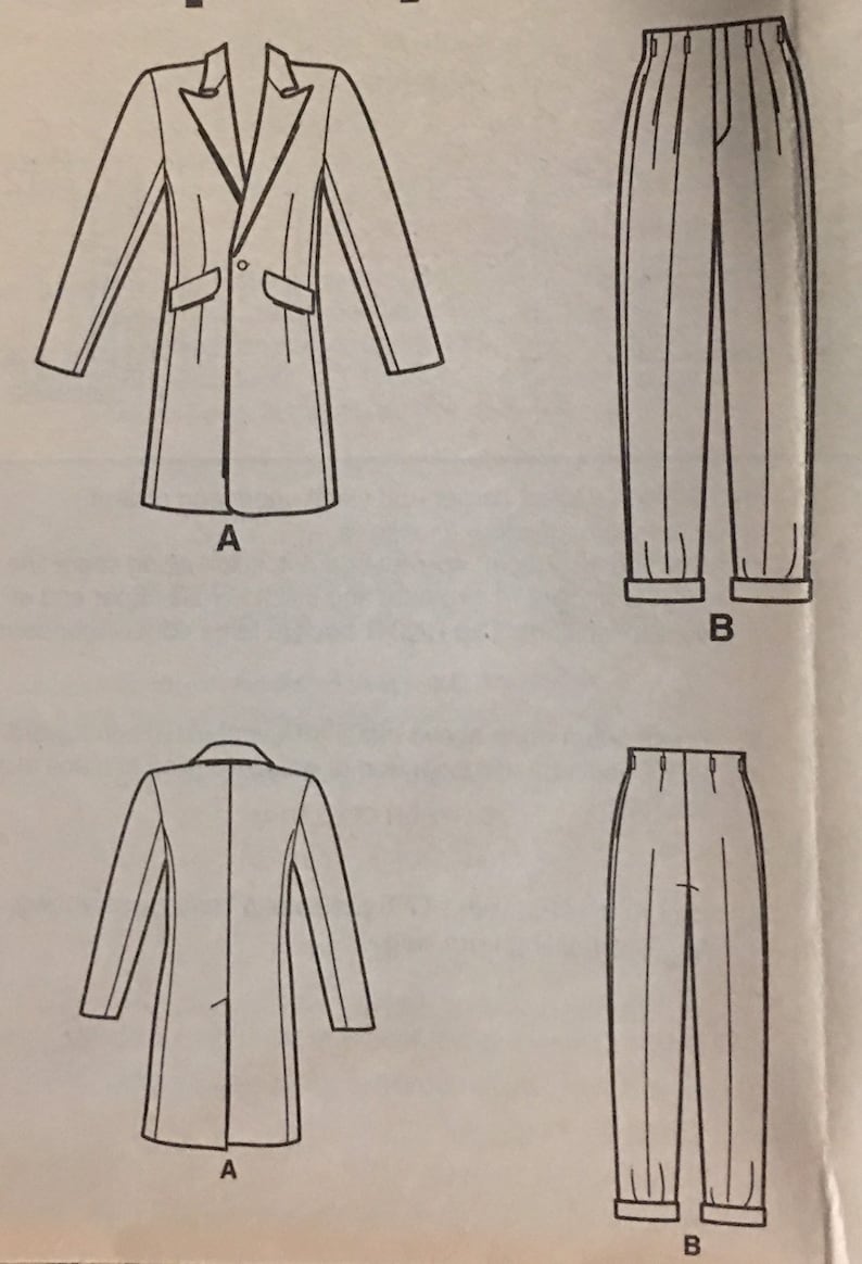 Simplicity 4585 Men's Zootsuit Costume Pattern - Long Suit Jacket and ...