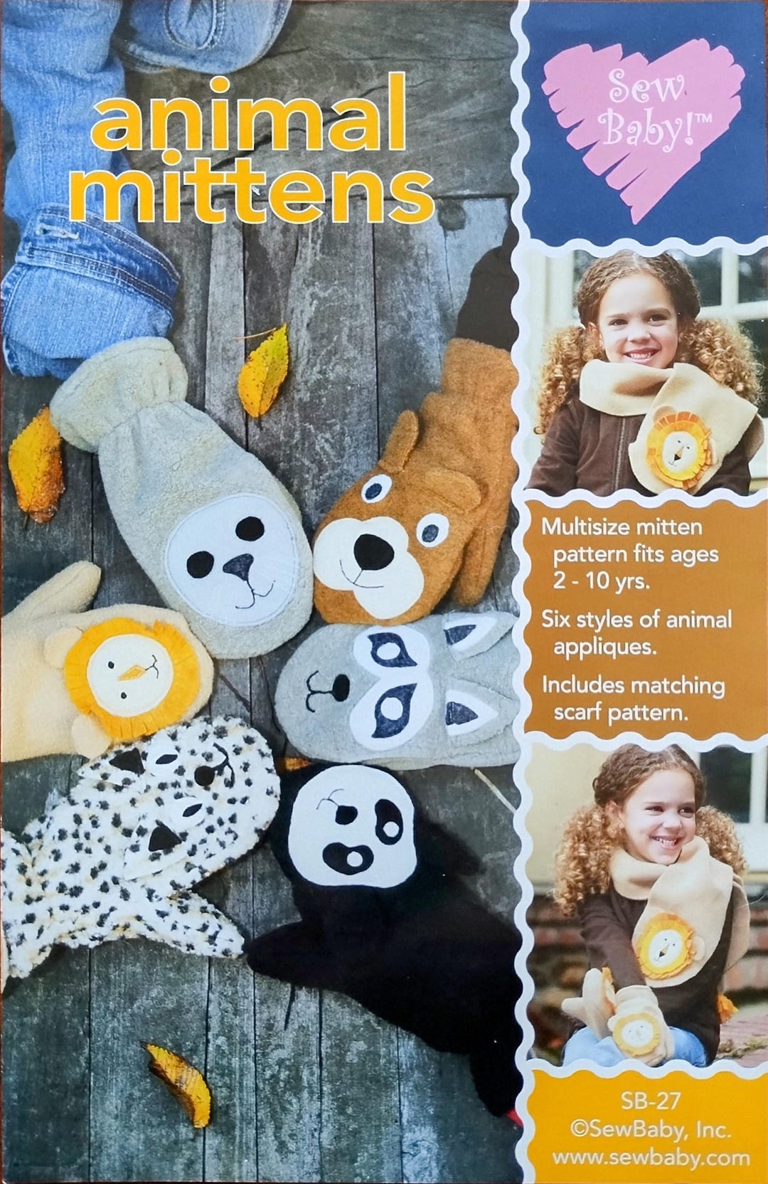 Frosty Friends Pattern for Embellished Animal Mittens & Matching ...