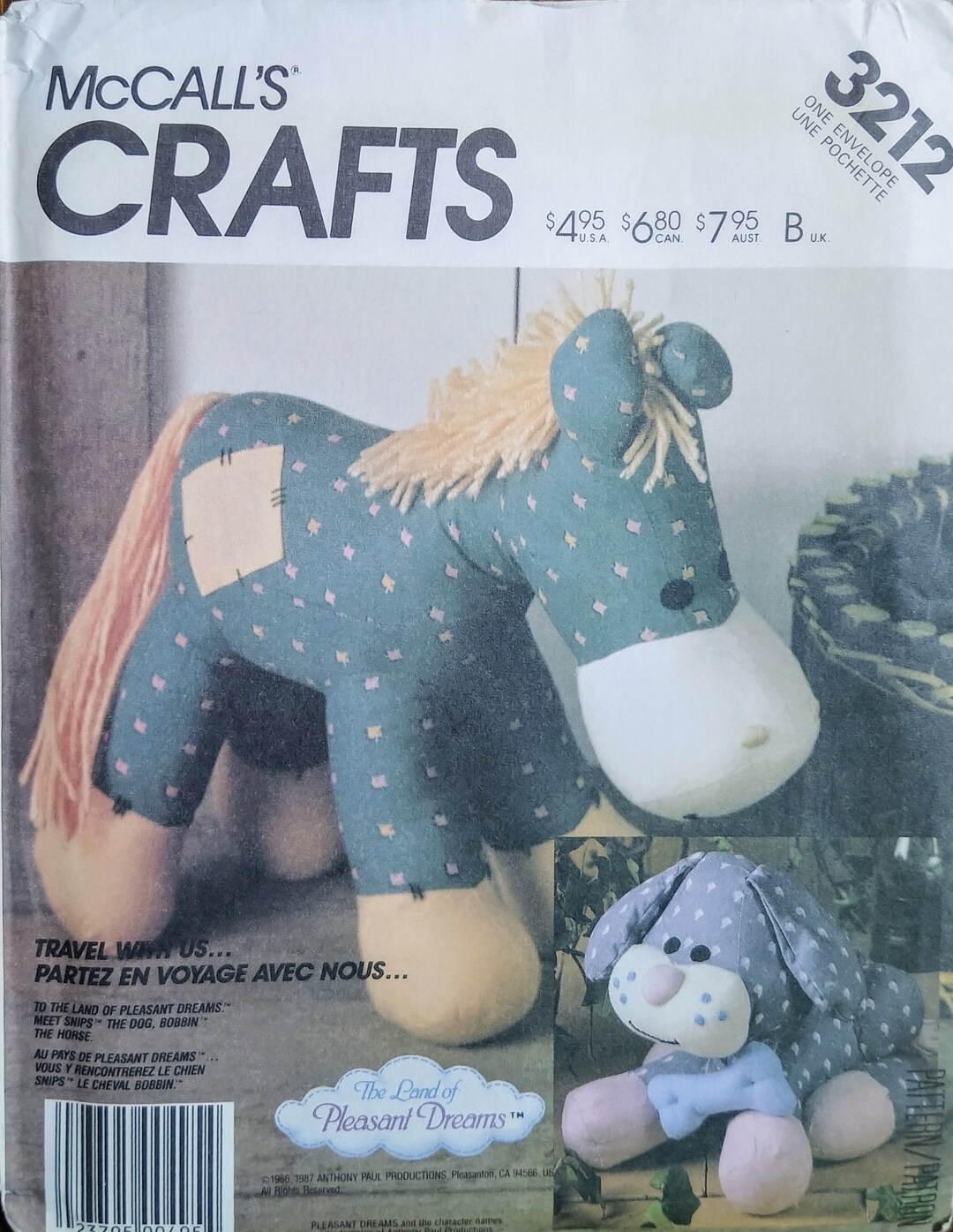 Snips the Dog & Bobbin the Horse Pattern Travel With Us to the Land of ...