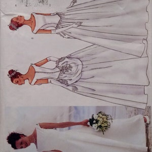 Off-shoulders Wedding Gown Pattern - Floor Length With Dropped Waist in ...