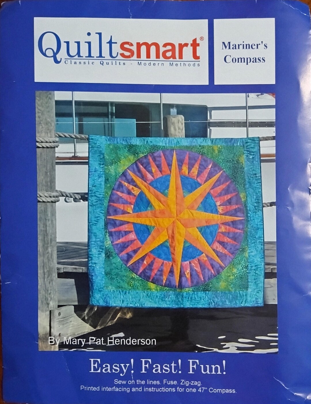 Mariner's Compass Quilt Classic Pack Designed by Mary Pat "mattie" Henderson for Quiltsmart ...