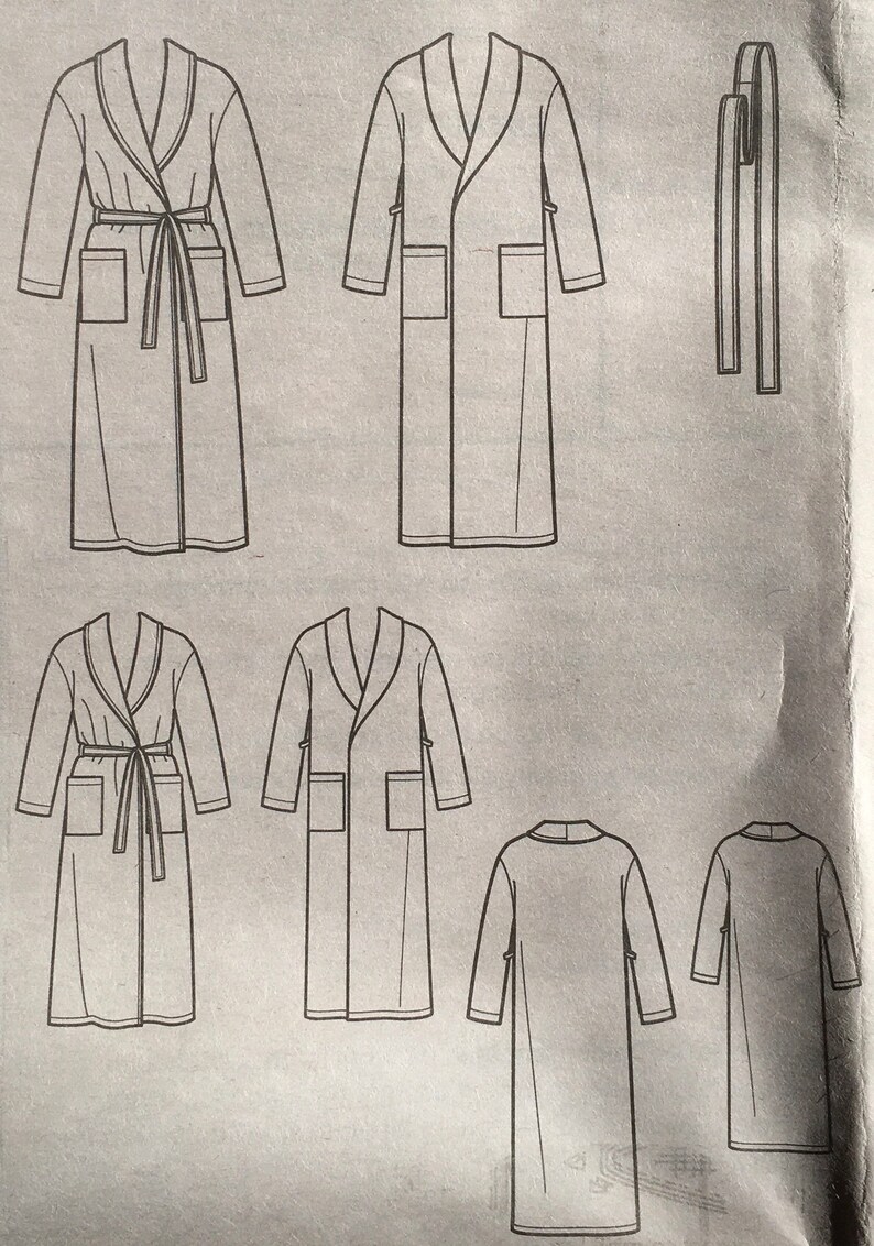 Family Robes Pattern With Waist Tie in Adults Teens and | Etsy