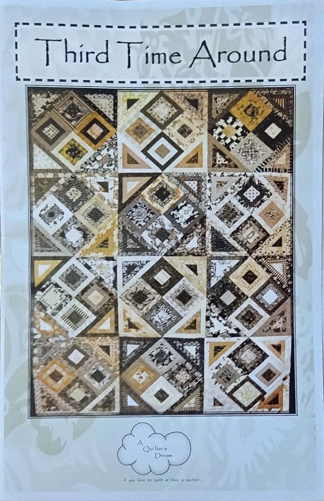 Third Time Around Pattern for a Large Lap Quilt Designed by Stephanie ...