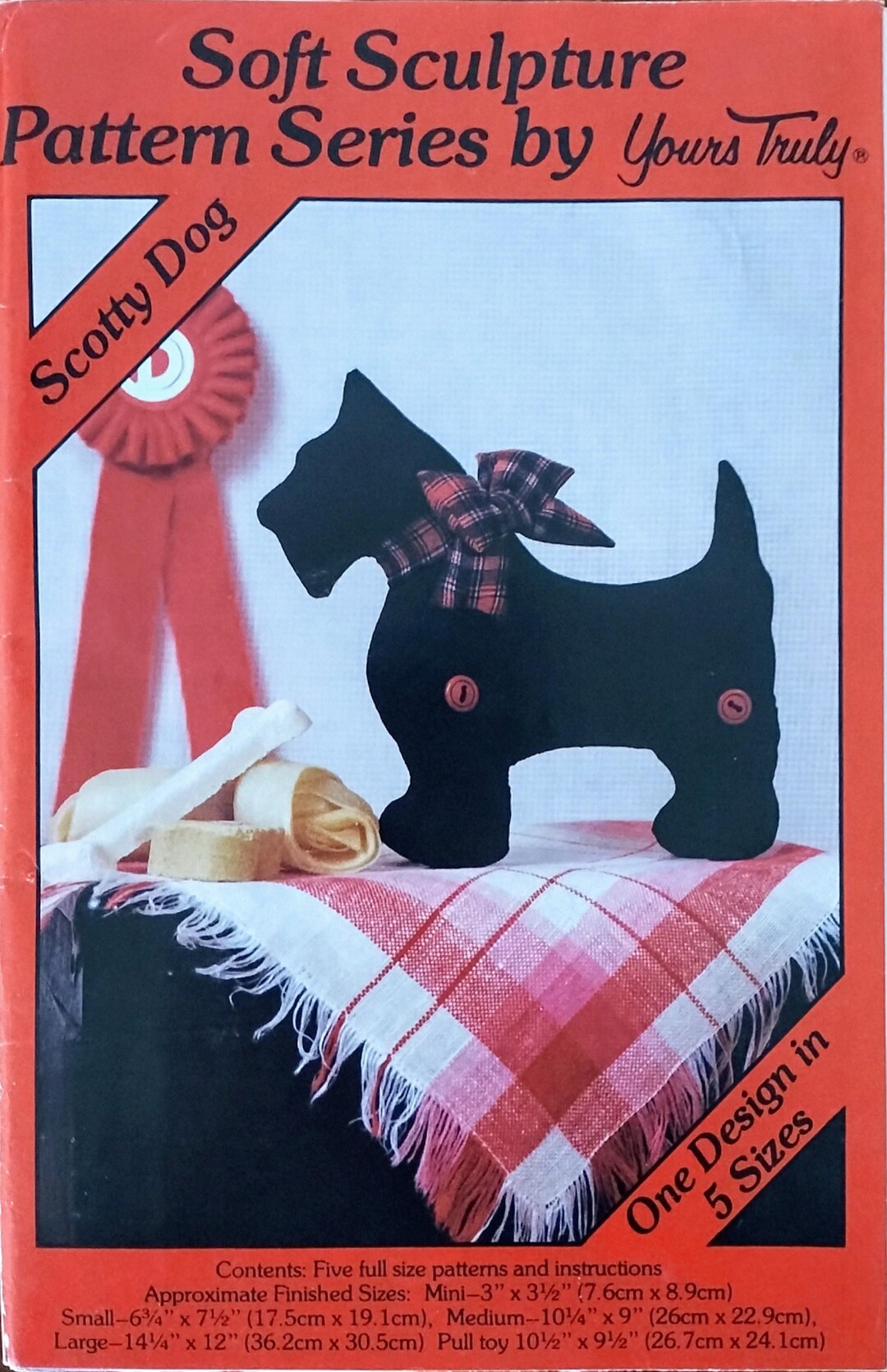 Scotty Dog Pattern for Stuffed Dogs in 5 Sizes and Jointed Dogs in 3 ...