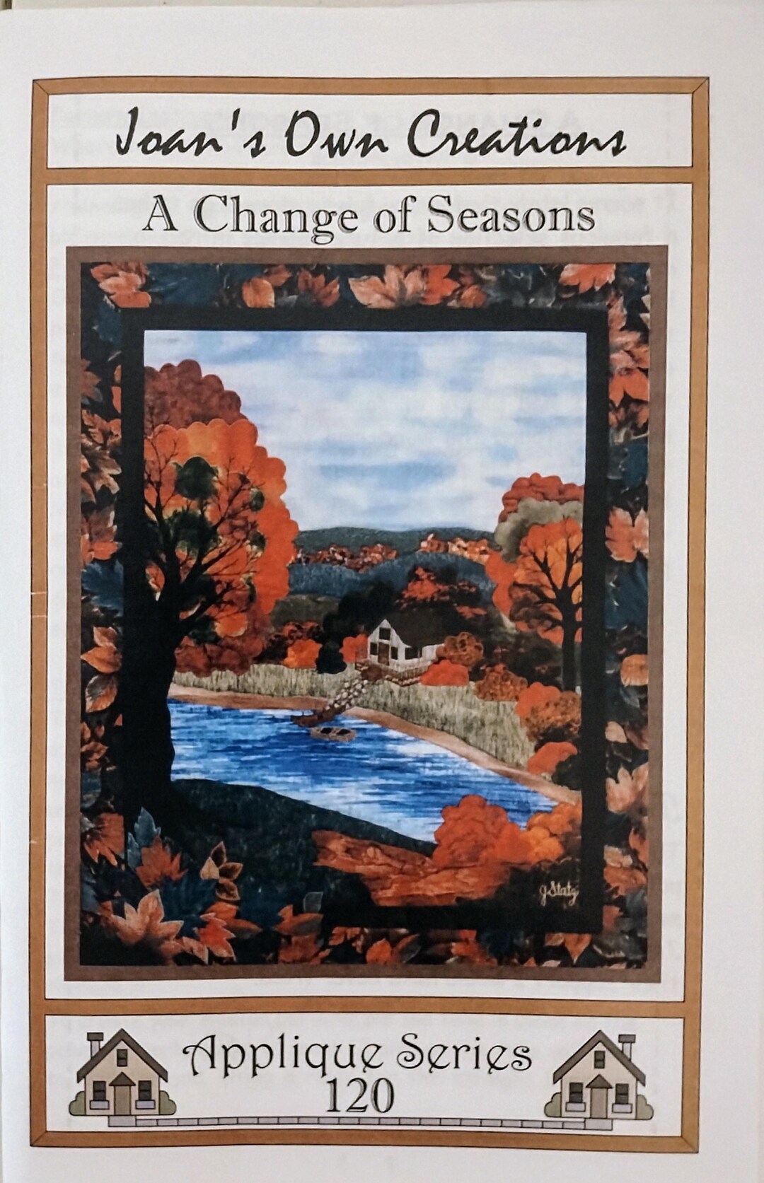 A Change of Seasons Pattern for a Wall Hanging Quilt From the Applique ...