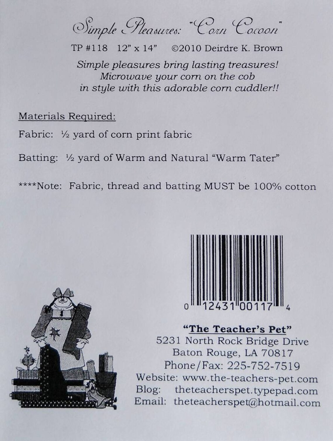 Corn Cocoon Pattern for a Microwave Corn on the Cob Steamer | Etsy