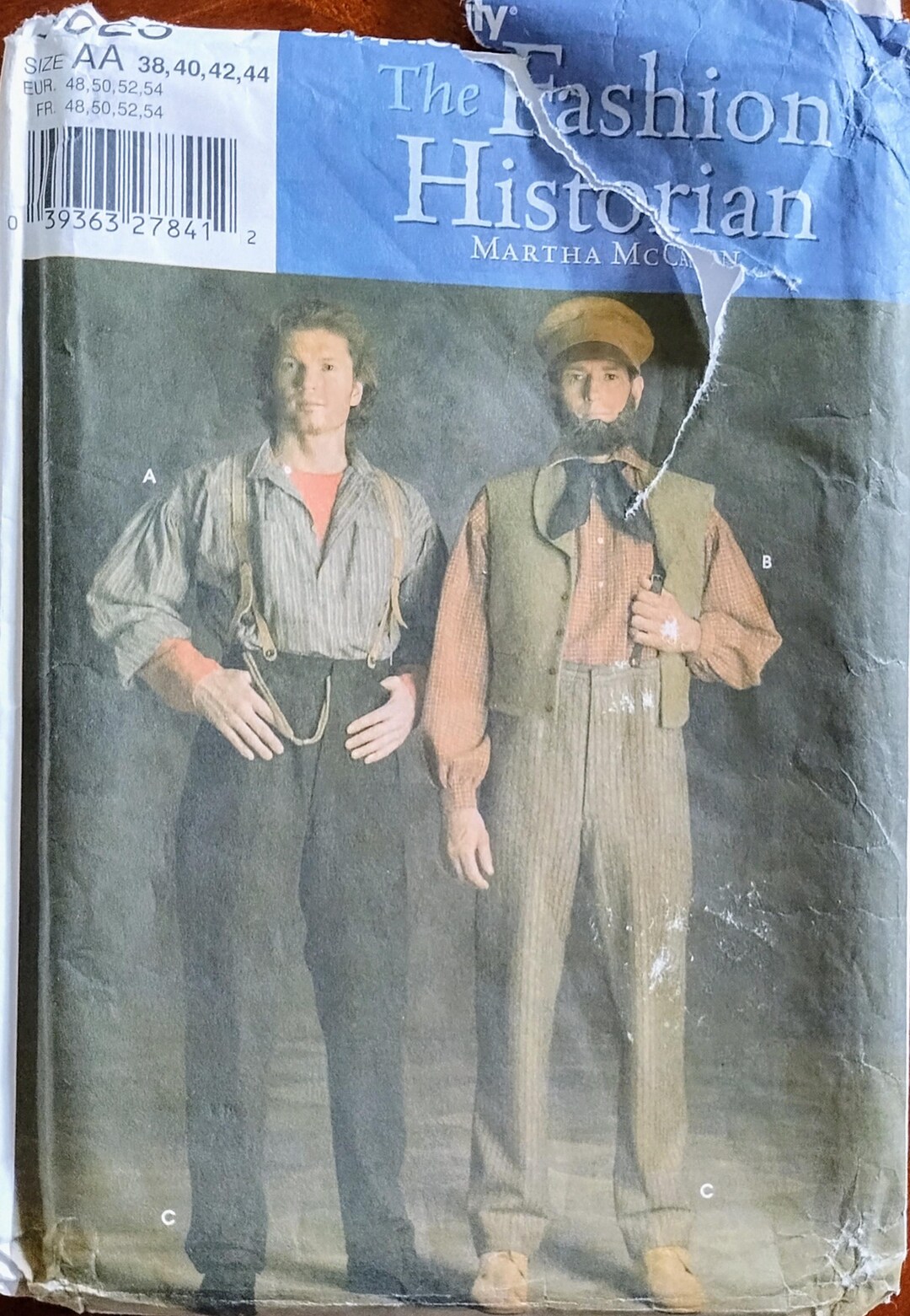 Old West Frontier Shirts & Buttoned Trousers Pattern in Men’s Sizes ...