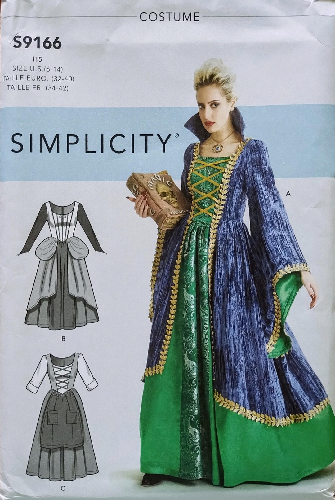 Simplicity 9166|10645 Misses' Witch Costumes Pattern - Dresses With ...
