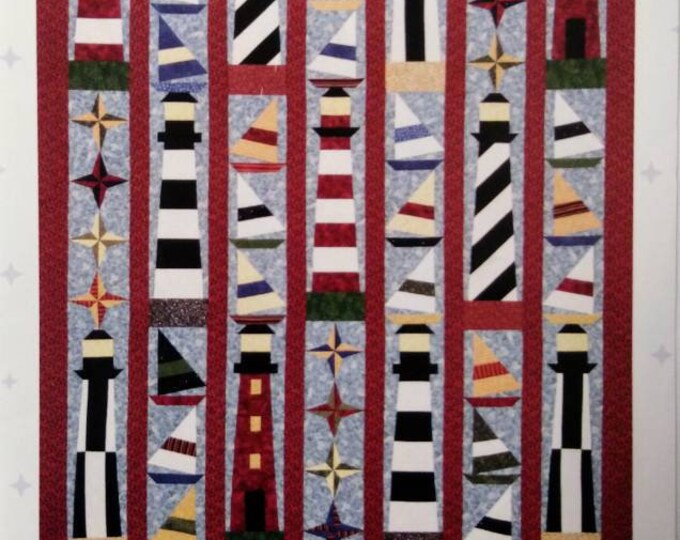 Lighthouse Row Quilt Pattern for a Foundation Pieced Wall Quilt ...