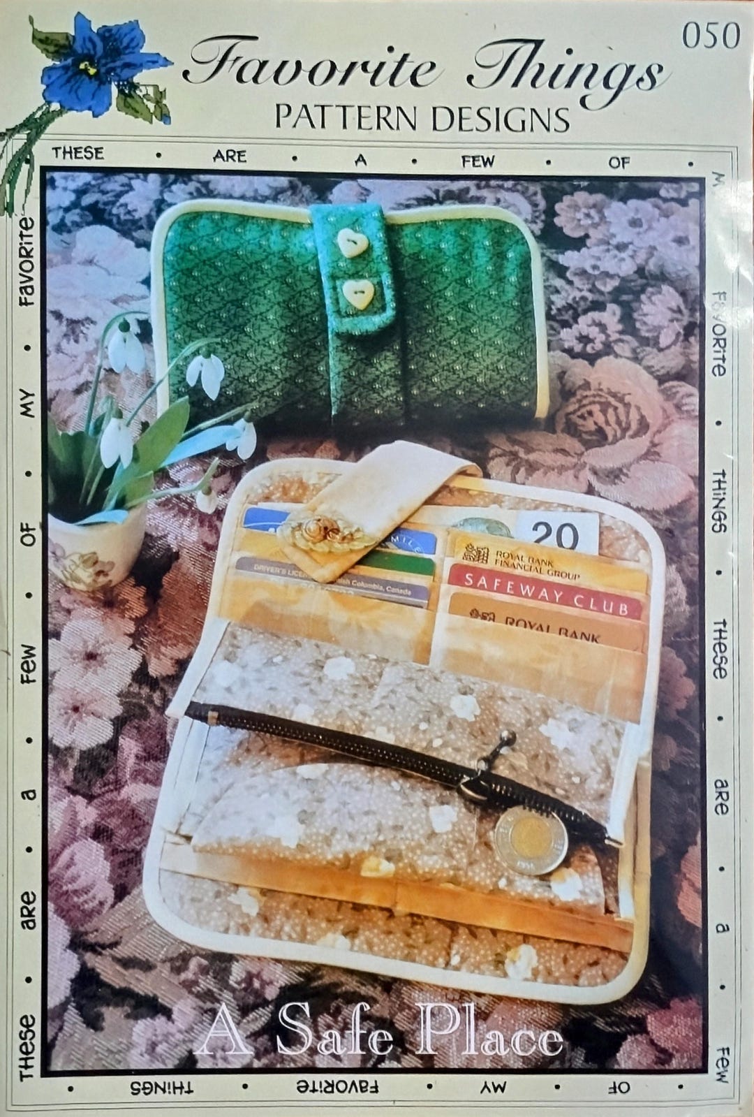 A Safe Place Pattern for a Fabric Wallet Designed by Leslie Gladman for ...