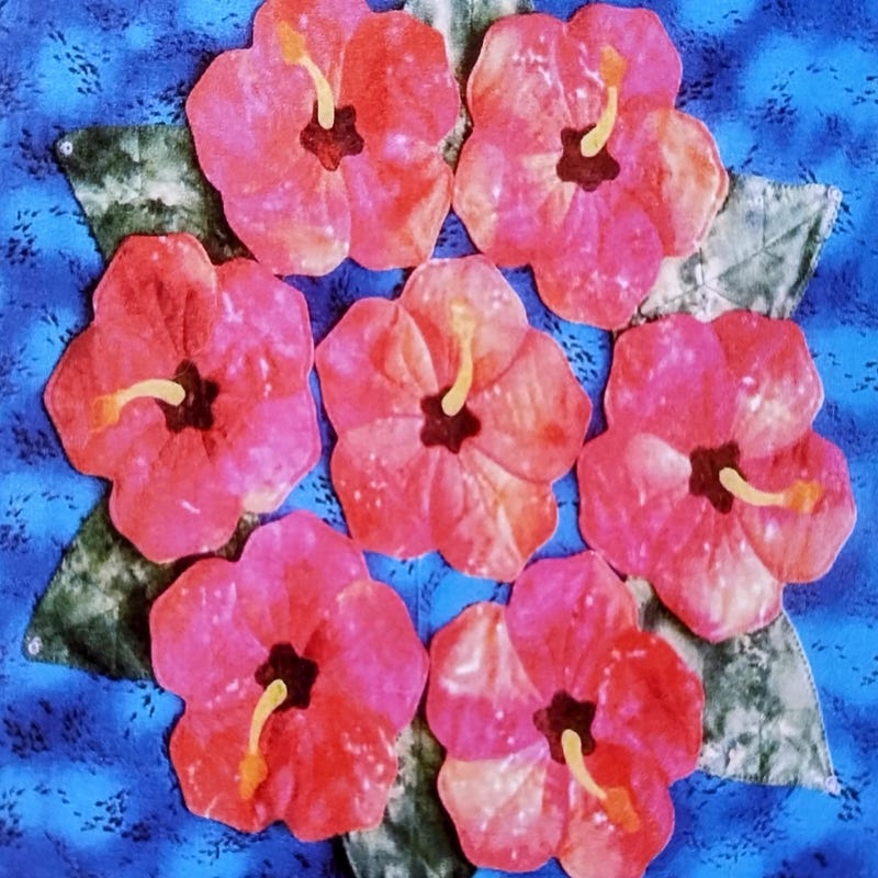 Hibiscus Quilt - Etsy